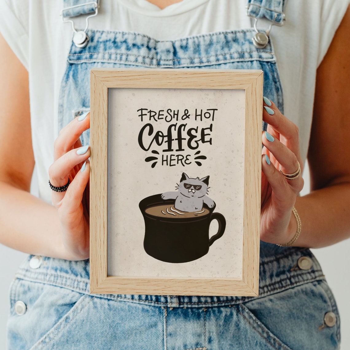 Funny Coffee Poster, Printable Coffee Poster, Cafe Wall Decor, Instant ...