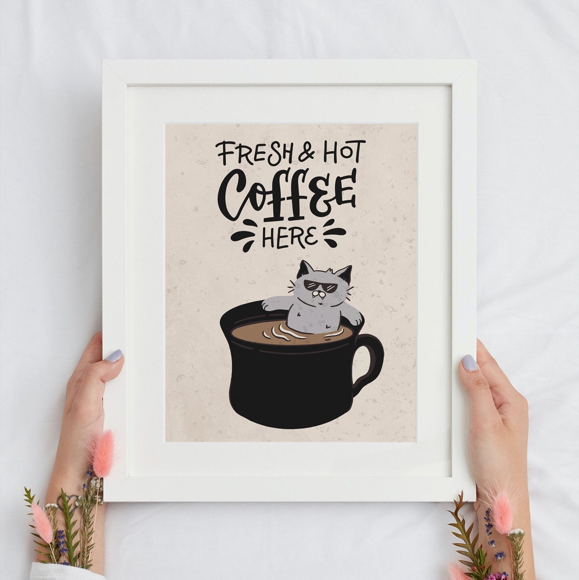 Funny Coffee Poster, Printable Coffee Poster, Cafe Wall Decor, Instant ...