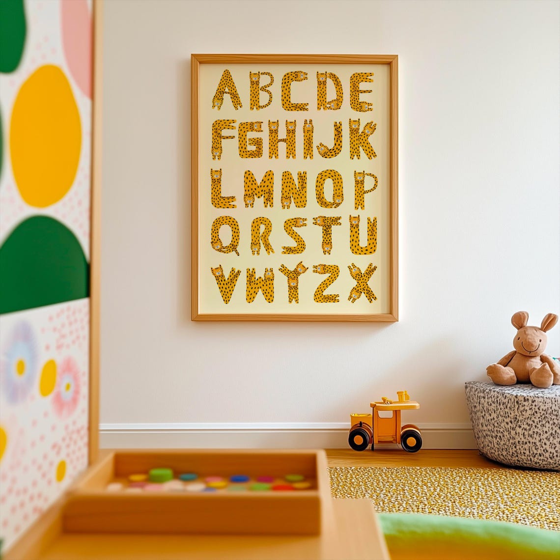 Leopard Alphabet Poster, Animal Alphabet Poster, Digital Download for ...