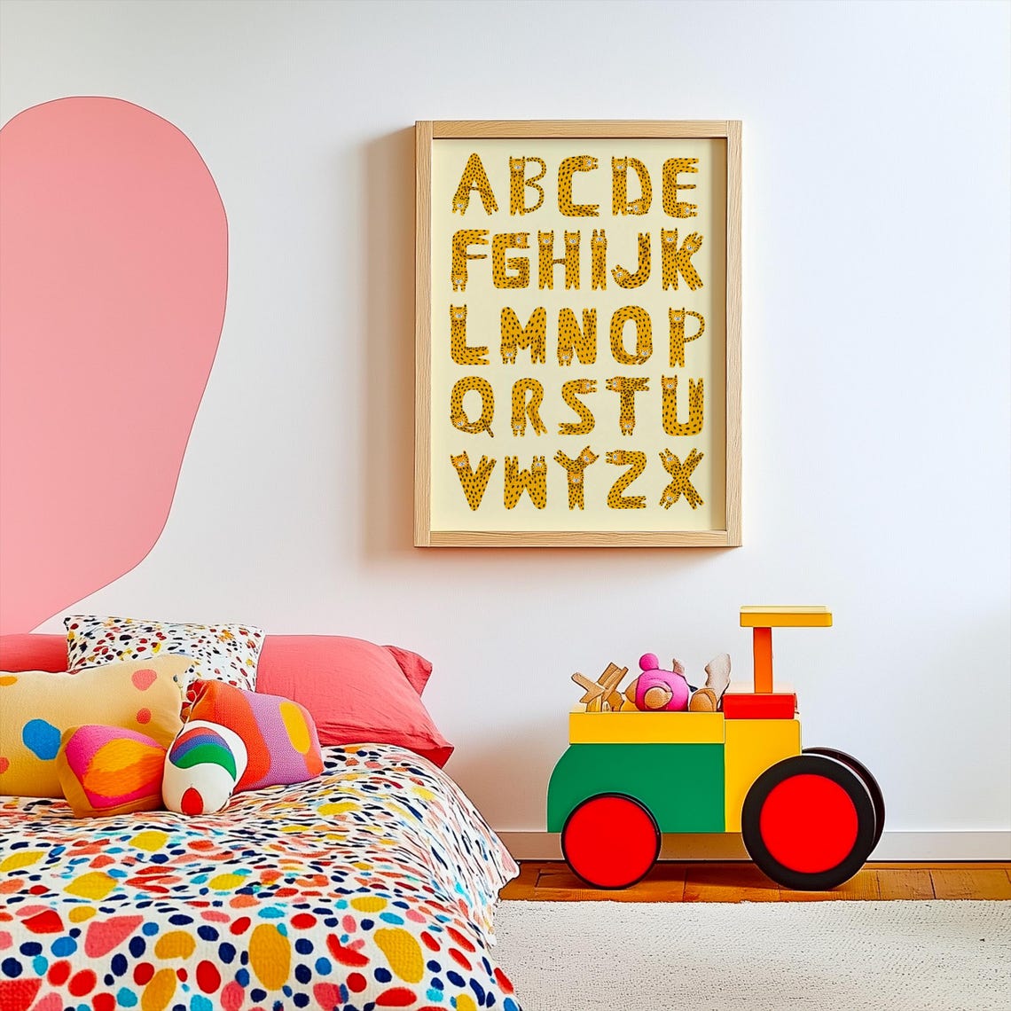 Leopard Alphabet Poster, Animal Alphabet Poster, Digital Download for ...
