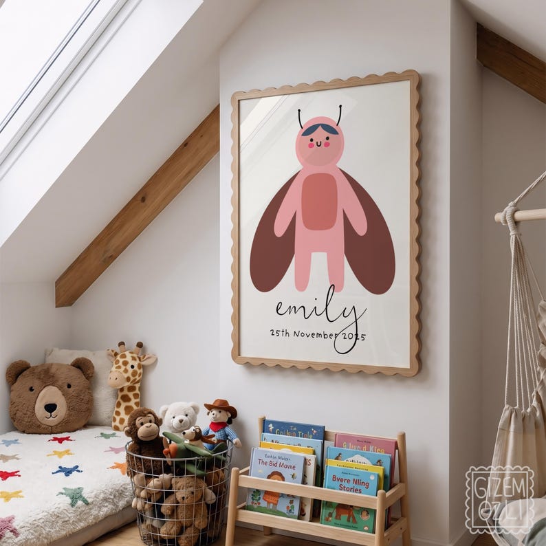 Personalized Name Wall Art, Kids Nursery Decor (digital Download) - Etsy