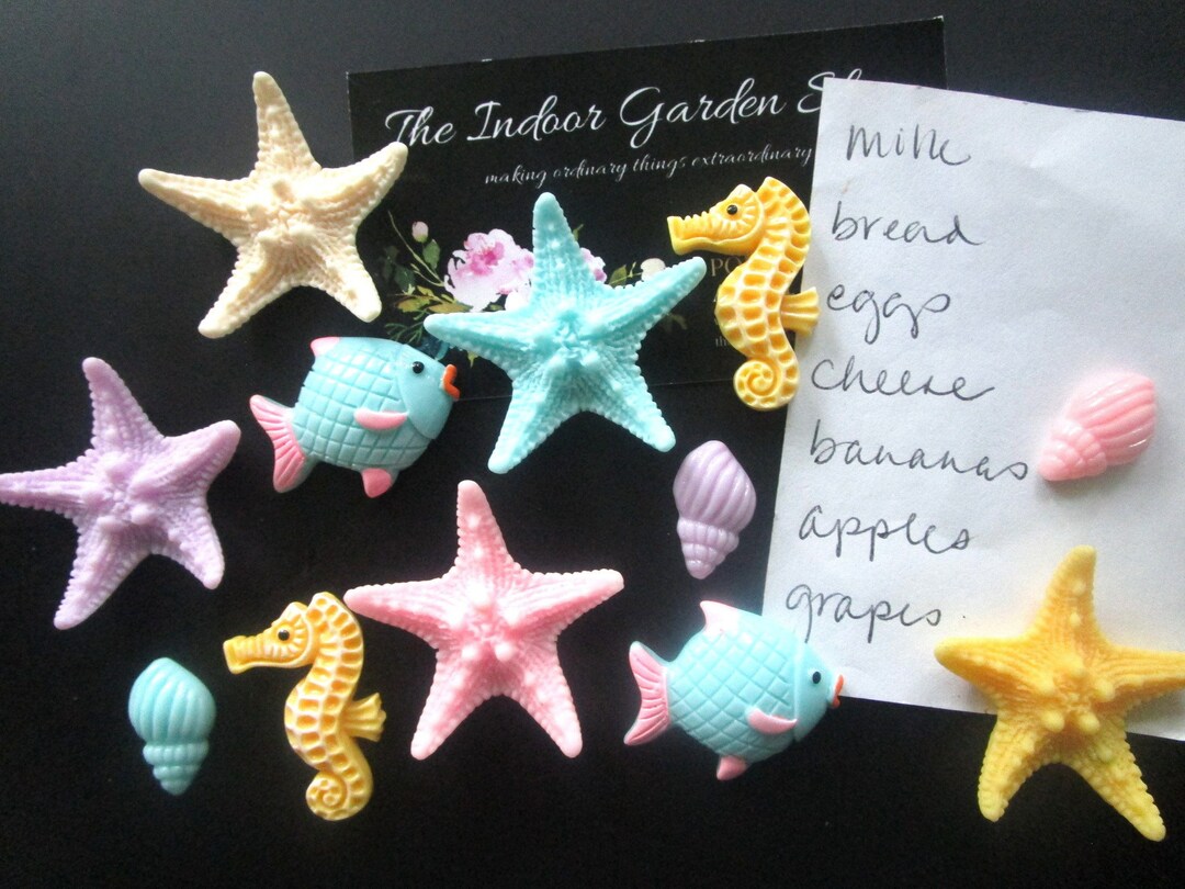 Magnets, 12 Ocean Themed Fridge Magnets, Office Supplies, Locker ...