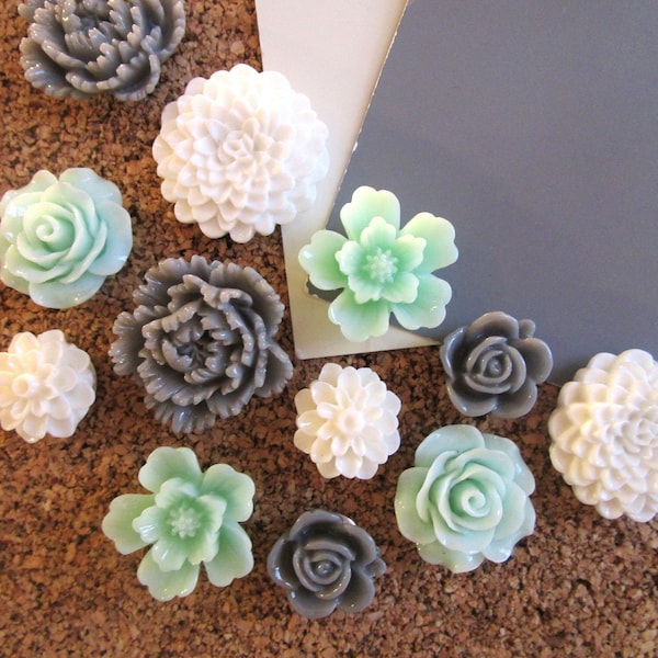 Mint Green Flower - Etsy