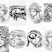 48 Animal Human Fusion Grayscale Coloring Pages | Printable Adult ...