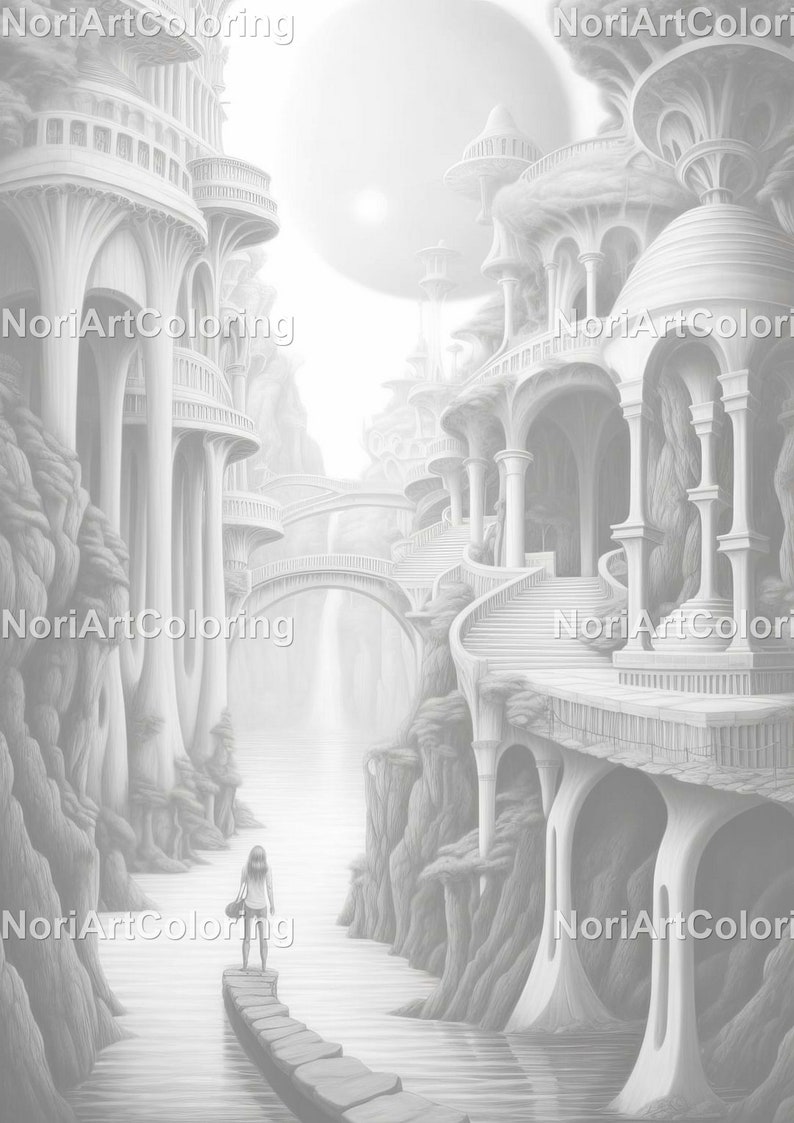 43 Surrealism Coloring Pages | Printable Adult Coloring Pages ...