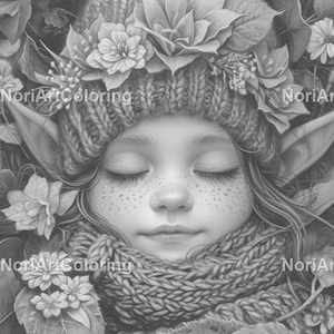 51 Whispering Woods: Elves and Enchanted Beings Coloring Pages ...