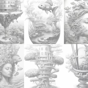 43 Surrealism Coloring Pages | Printable Adult Coloring Pages ...