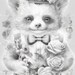 28 Steampunk Baby Animals Set 2 Grayscale Coloring Pages Printable ...