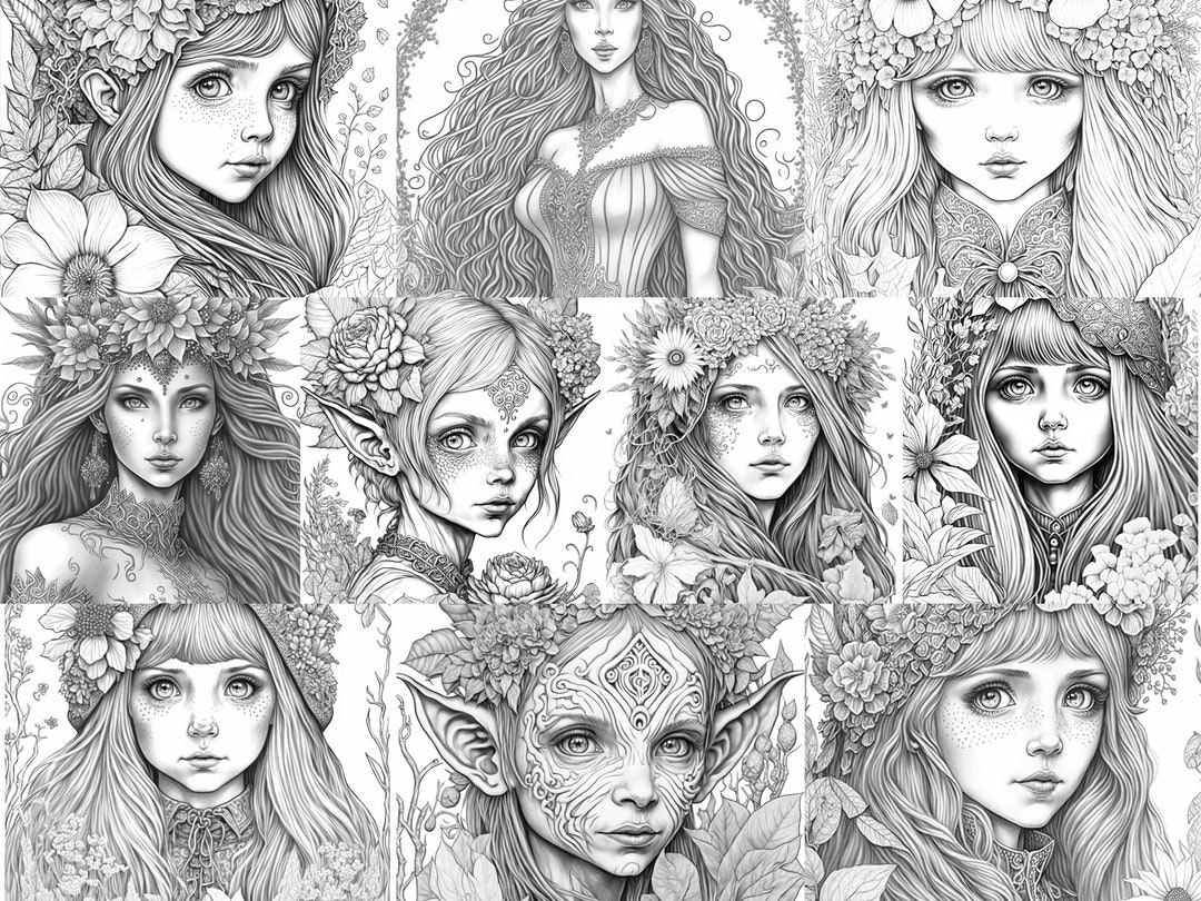 10 Goblins Fairies Gnomes Orks Dark Forest Vol 6 | Coloring Pages ...