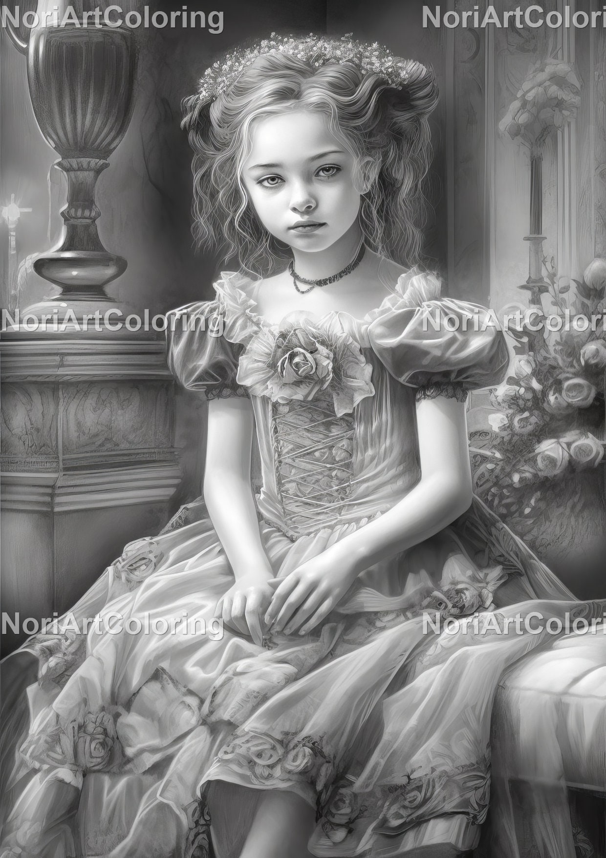 34 Gothic Girls Set 4 Coloring Pages Bright and Dark - Etsy UK