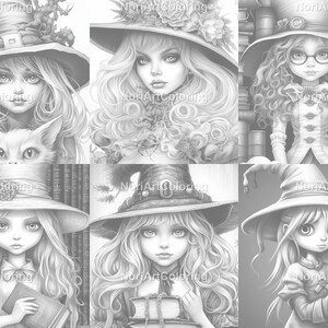 40 Witches Coloring Pages Set 2 | Printable Adult Coloring Pages ...