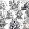 50 Miniworld in an Apple and Other Miniature Worlds Grayscale Coloring ...