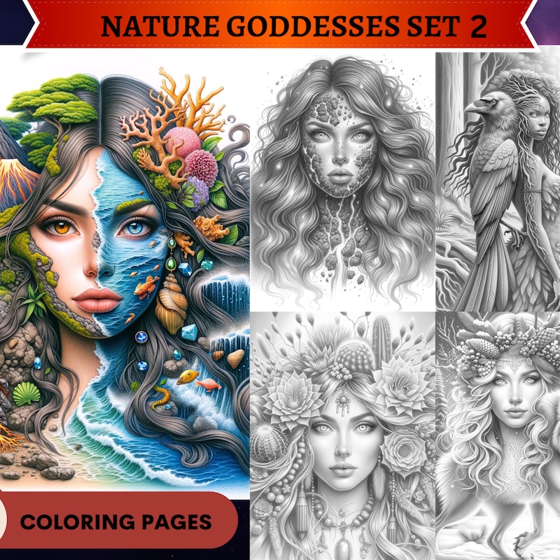 Goddess Coloring - Etsy