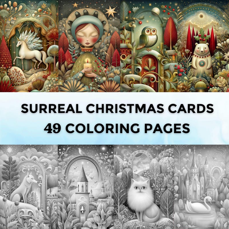 Surreal Christmas Art - Etsy