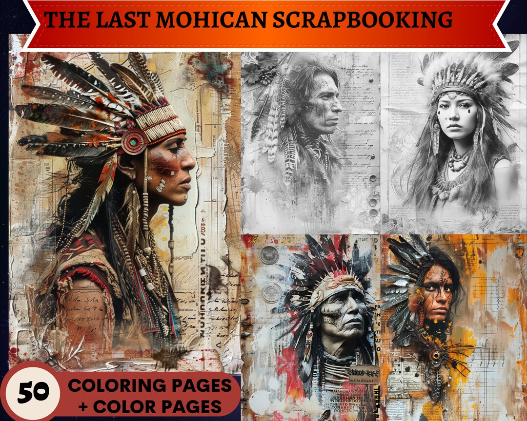 50 the Last Mohican Scrapbooking and Grayscale Coloring Pages ...
