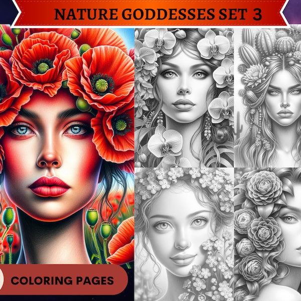 Goddess Coloring - Etsy