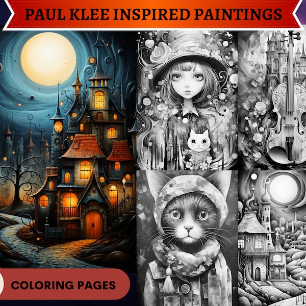 Famous Paintings Coloring Page - Etsy