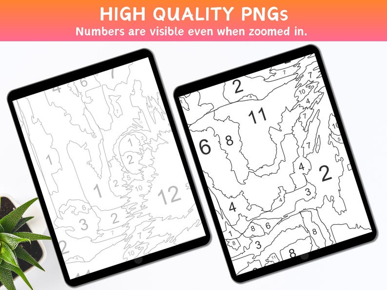 Ultimate Procreate Color by Numbers 1000 Pages Megabundle Paint by ...