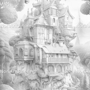 42 Magical Places Set 1 Coloring Book | Printable Adult Coloring Pages ...
