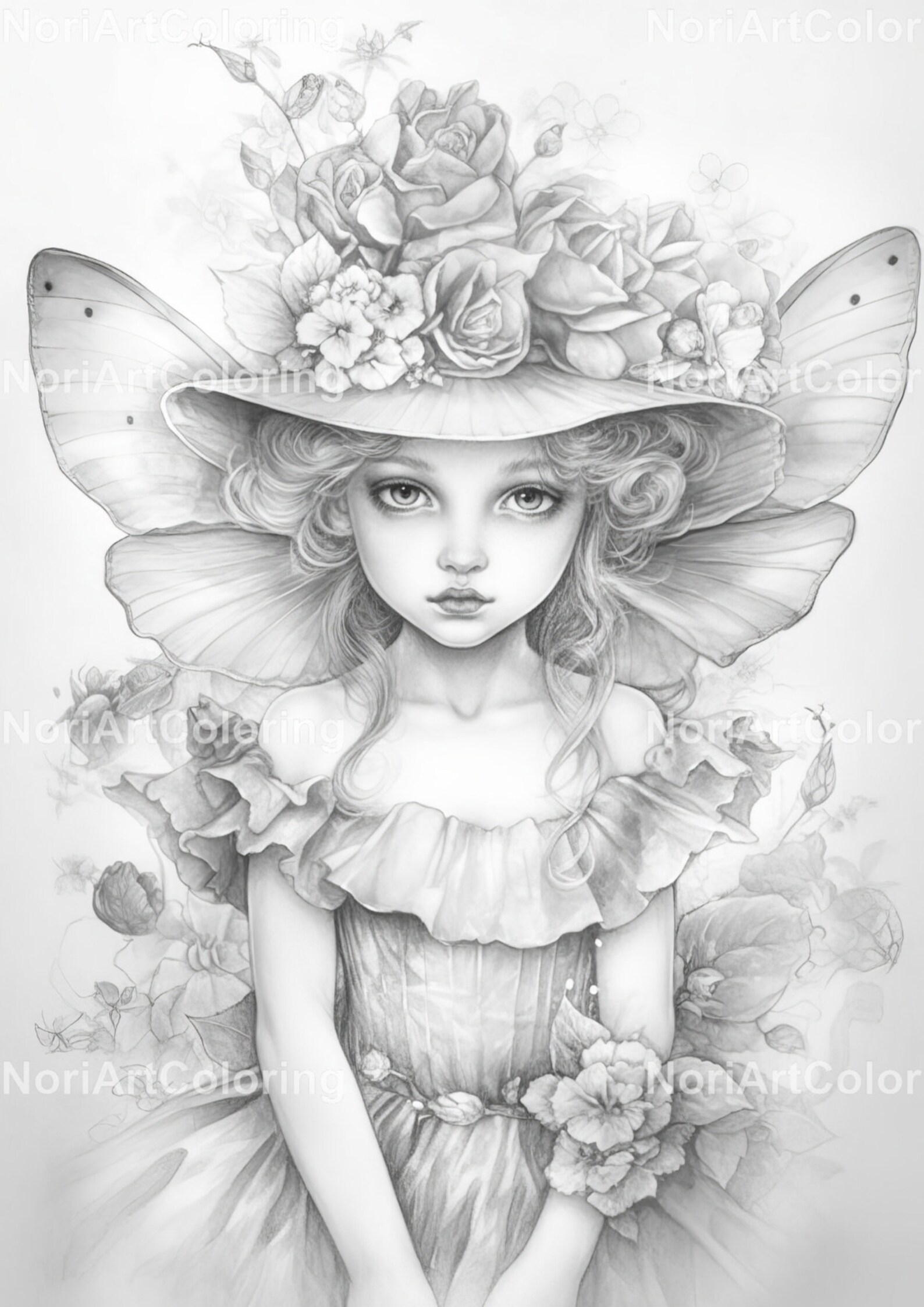 30 Cute Little Fairies Set 3 Coloring Pages , Fairies With Animals ...