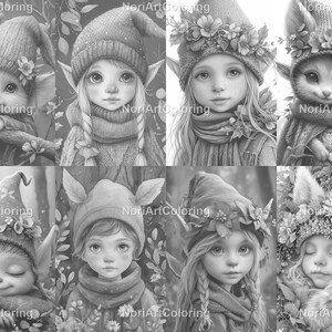 51 Whispering Woods: Elves and Enchanted Beings Coloring Pages ...