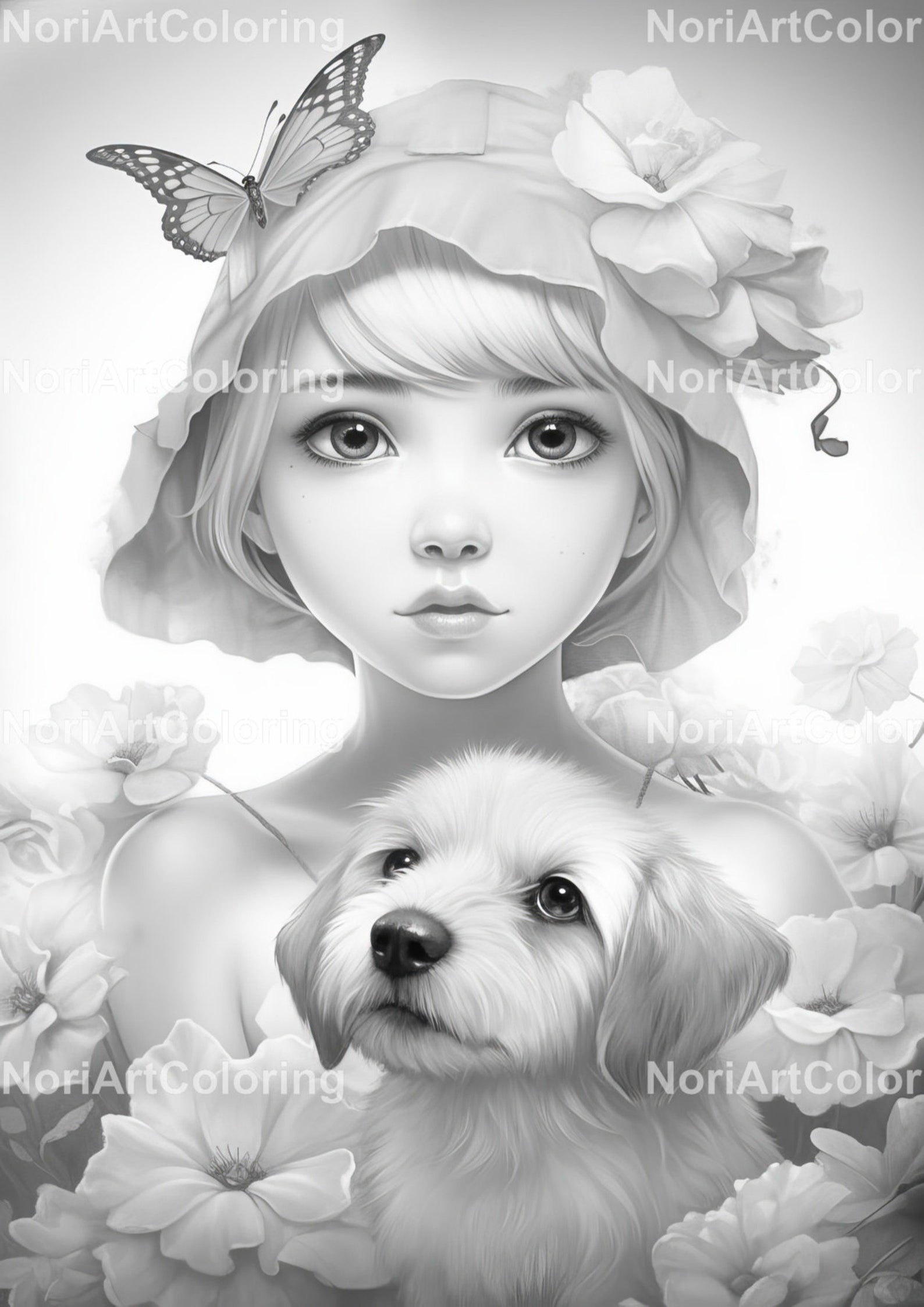 30 Cute Little Fairies Set 3 Coloring Pages , Fairies With Animals ...