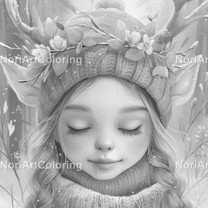 51 Whispering Woods: Elves and Enchanted Beings Coloring Pages ...