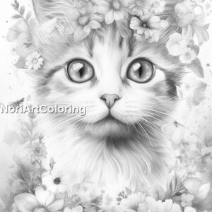 40 Cute Baby Animals Grayscale Coloring Pages | Printable Adult ...