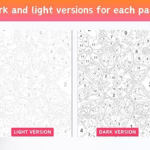 33 Mandalas Color by Number Pages, Digital Coloring Pages, Paint by ...