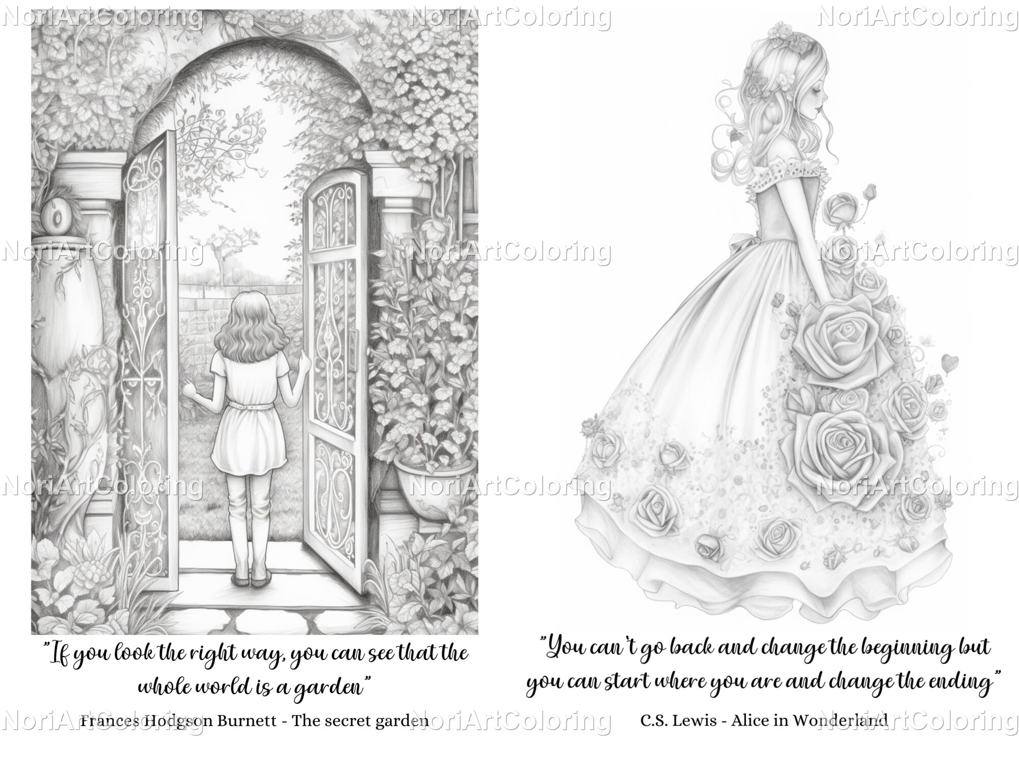 21 Famous Literature Quotes Coloring Pages | Printable Adult Coloring ...