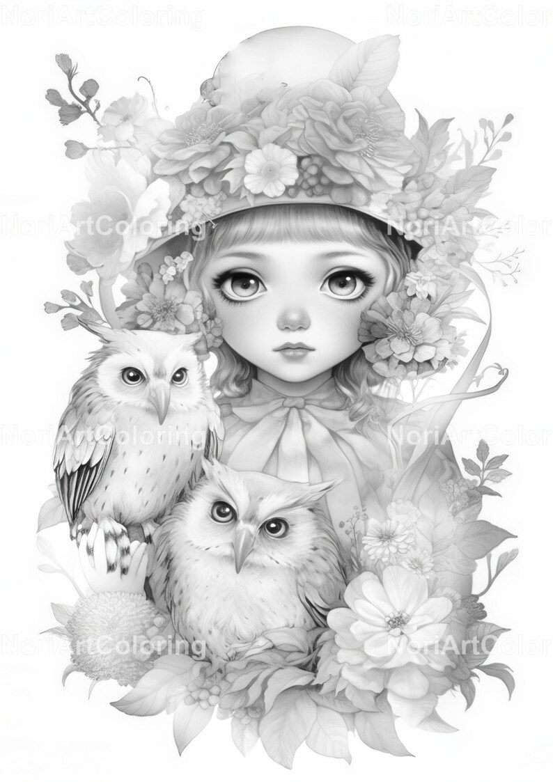 30 Cute Little Fairies Set 3 Coloring Pages , Fairies With Animals ...