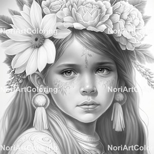 13 Beautiful Native American Girls Coloring Pages | Printable Adult ...