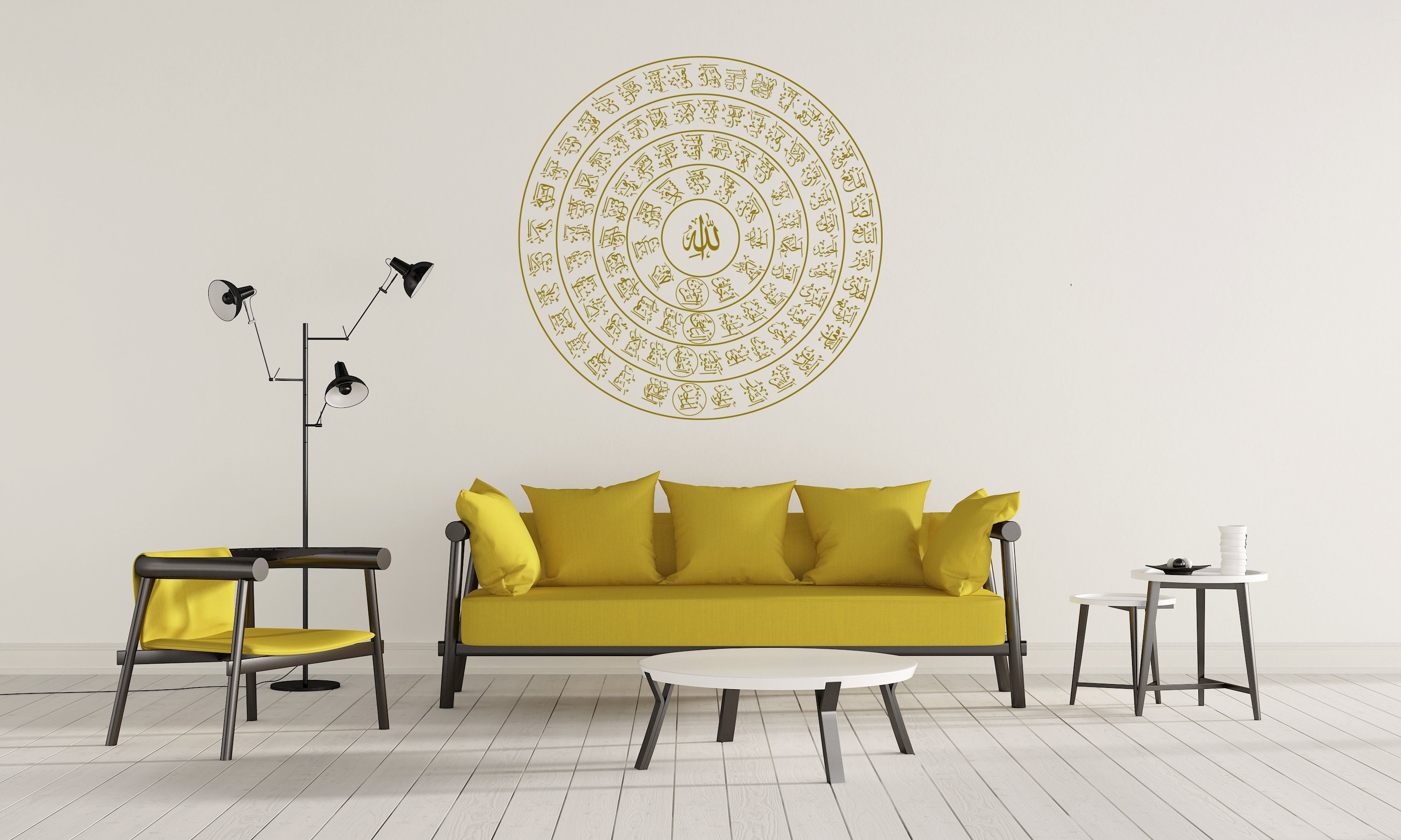 99 Names of Allah in Circle Style. 99 Asmaa Allah Al-husna. JPEG, PNG ...