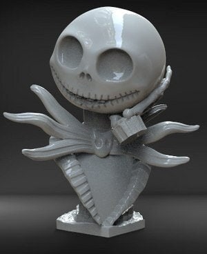 Jack Skellington's Bust 30 Cm | 3D STL File - Etsy