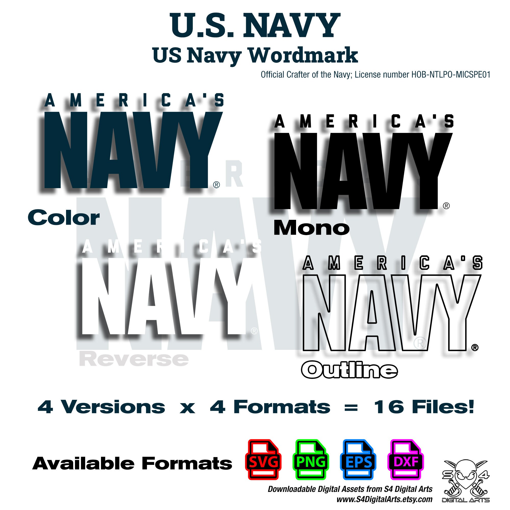 US Navy Wordmark | Navy Logo | 16 Files | 1200 DPI Military Navy Dxf ...
