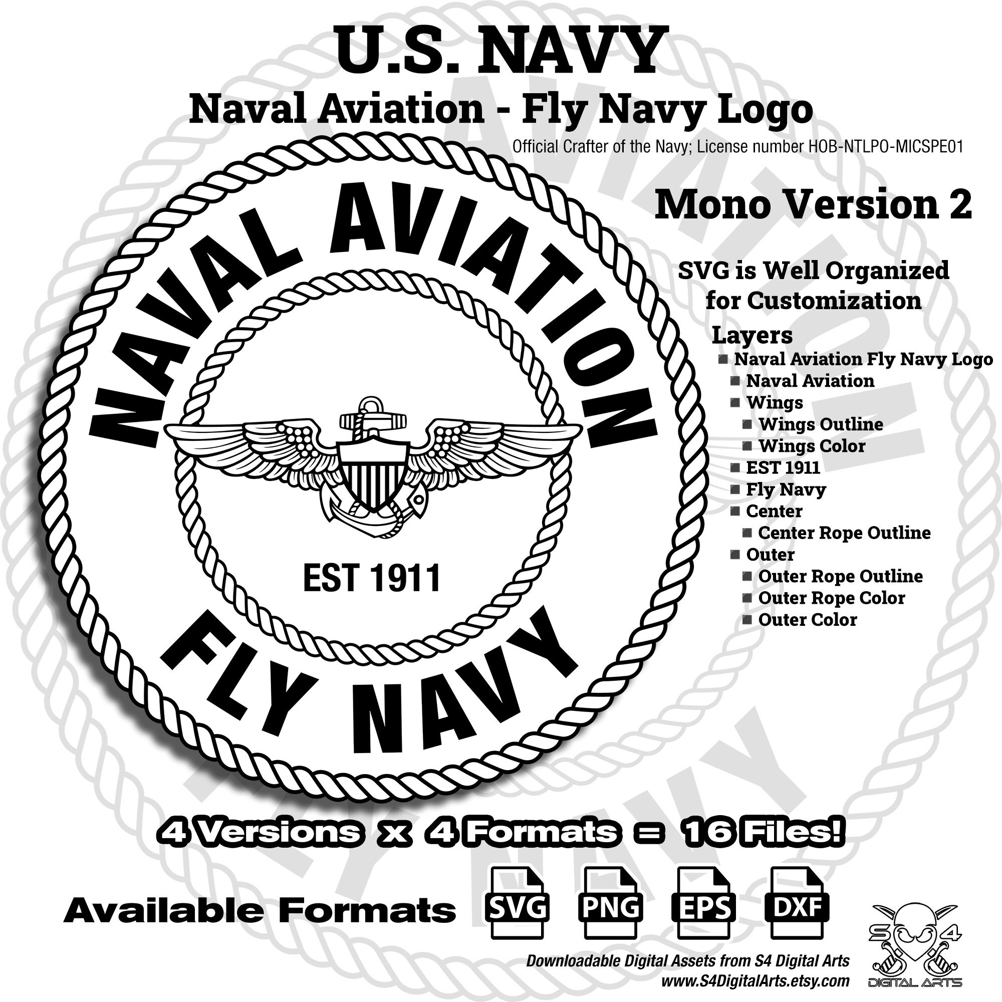 US Naval Aviation Fly Navy Logo | 16 Files | Navy Dxf, Png, Svg, Eps ...