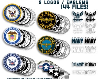 US Navy Logo Cut File, Svg, Dxf, Png, Jpeg - Etsy