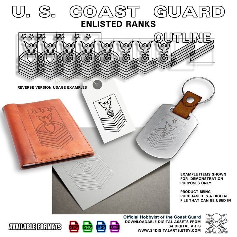 Enlisted Ranks Coast Guard Svg, Png, Dxf, Eps Bundle of 657 Files ...