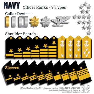 US Navy Officer Ranks SVG Bundle: Officially Licensed (2,173 Files) - Etsy