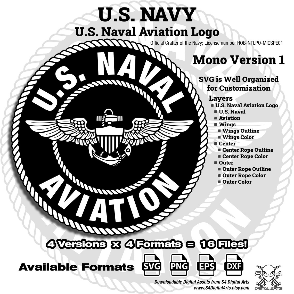 US Naval Aviation Logo | Navy Logo Dxf, Svg, Png Eps | Vinyl Cutter and ...