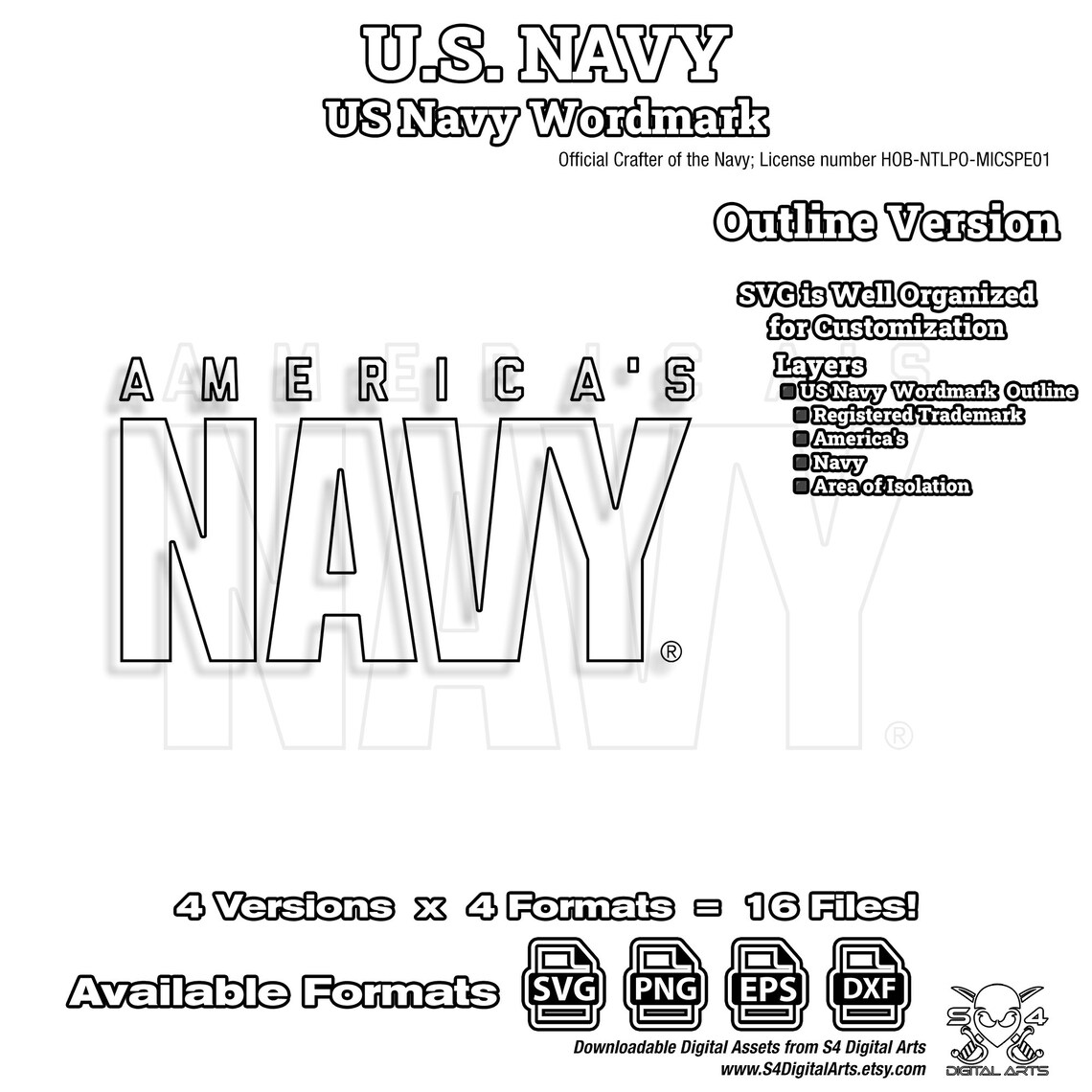 US Navy Wordmark | Navy Logo | 16 Files | 1200 DPI Military Navy Dxf ...
