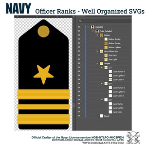 US Navy Officer Ranks SVG Bundle: Officially Licensed (2,173 Files) - Etsy