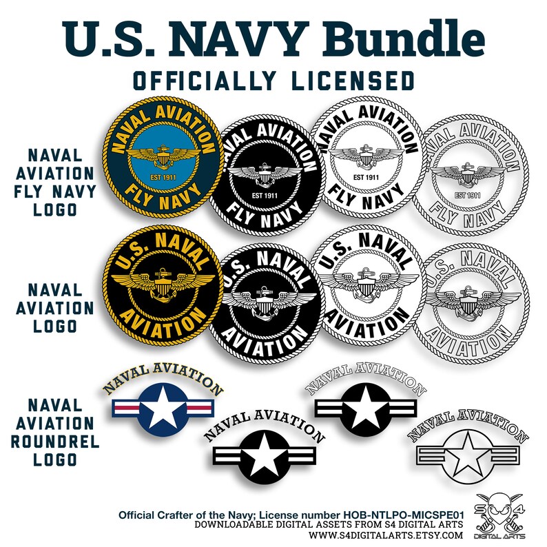 US Navy Bundle! Navy Emblem and Logo Mega Bundle SVG, PNG, Navy Dxf ...