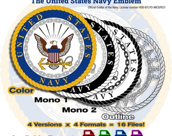 US Navy Logo Simplified | Navy SVG Officially Licensed 16 Files | 1200 ...