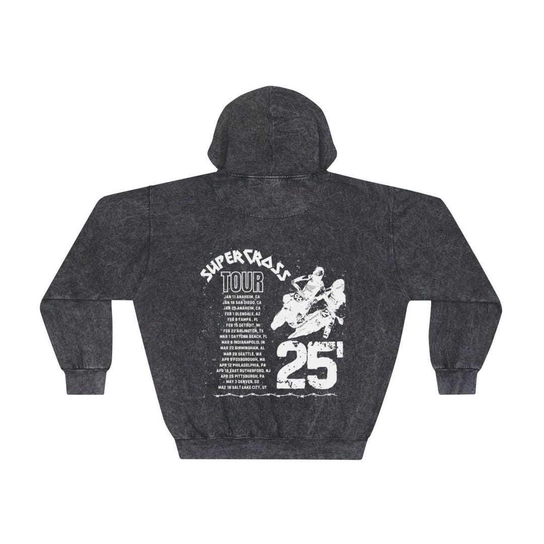 Supercross 2025 Mineral Wash Hoodie - Unisex Sweatshirt, Motocross ...