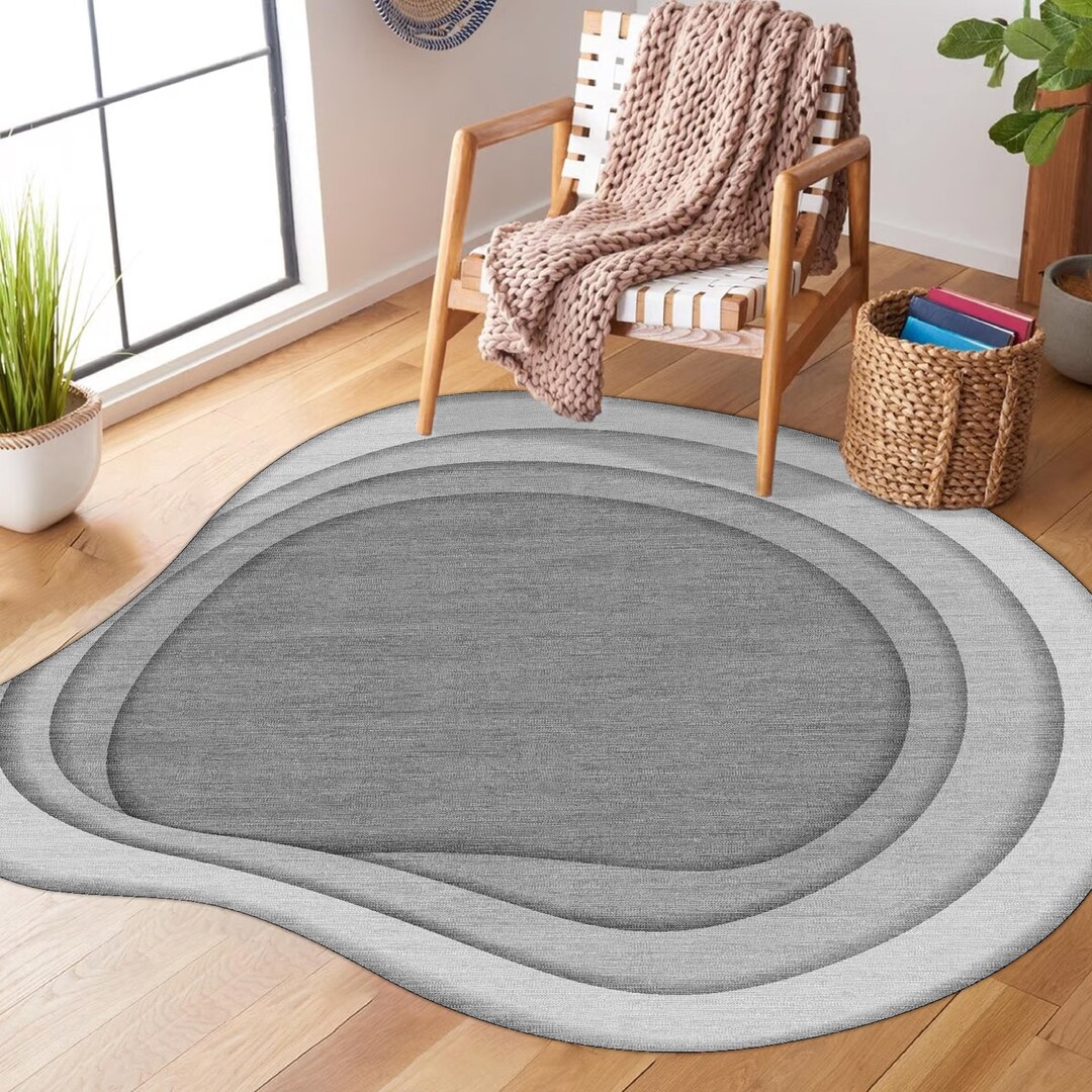 Irregular Shape Area Rug, Fraqment Unique Shape Carpet, Turkish ...