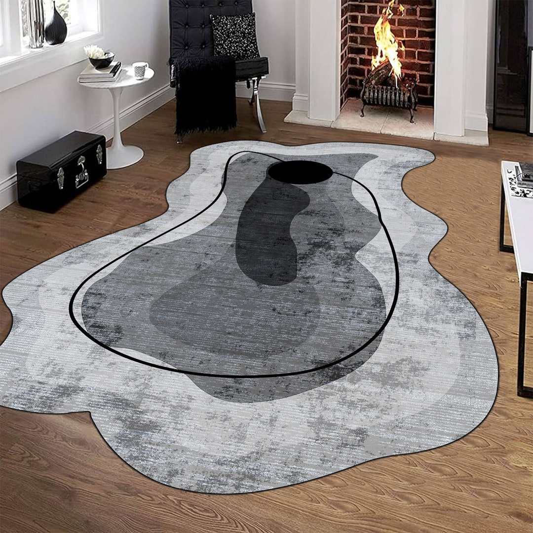 Irregular Shape Area Rug, Fraqment Unique Shape Carpet, Turkish ...