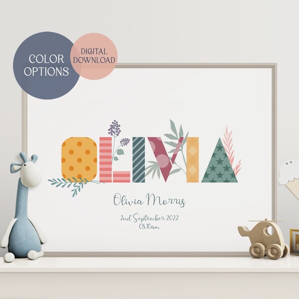 Custom Name Art - Etsy