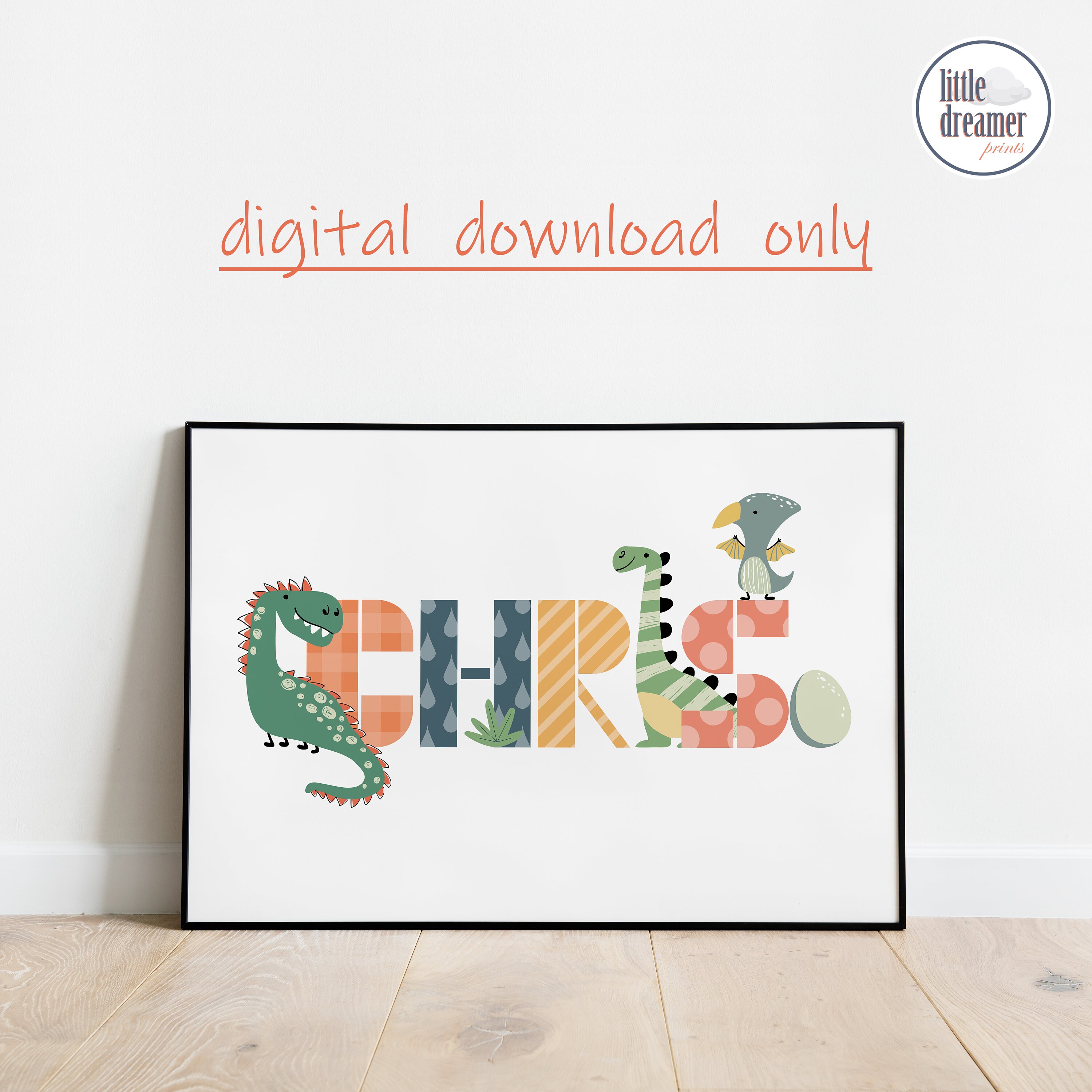 CUSTOM Name Print for Nursery Decor Baby Shower Gift DIGITAL - Etsy
