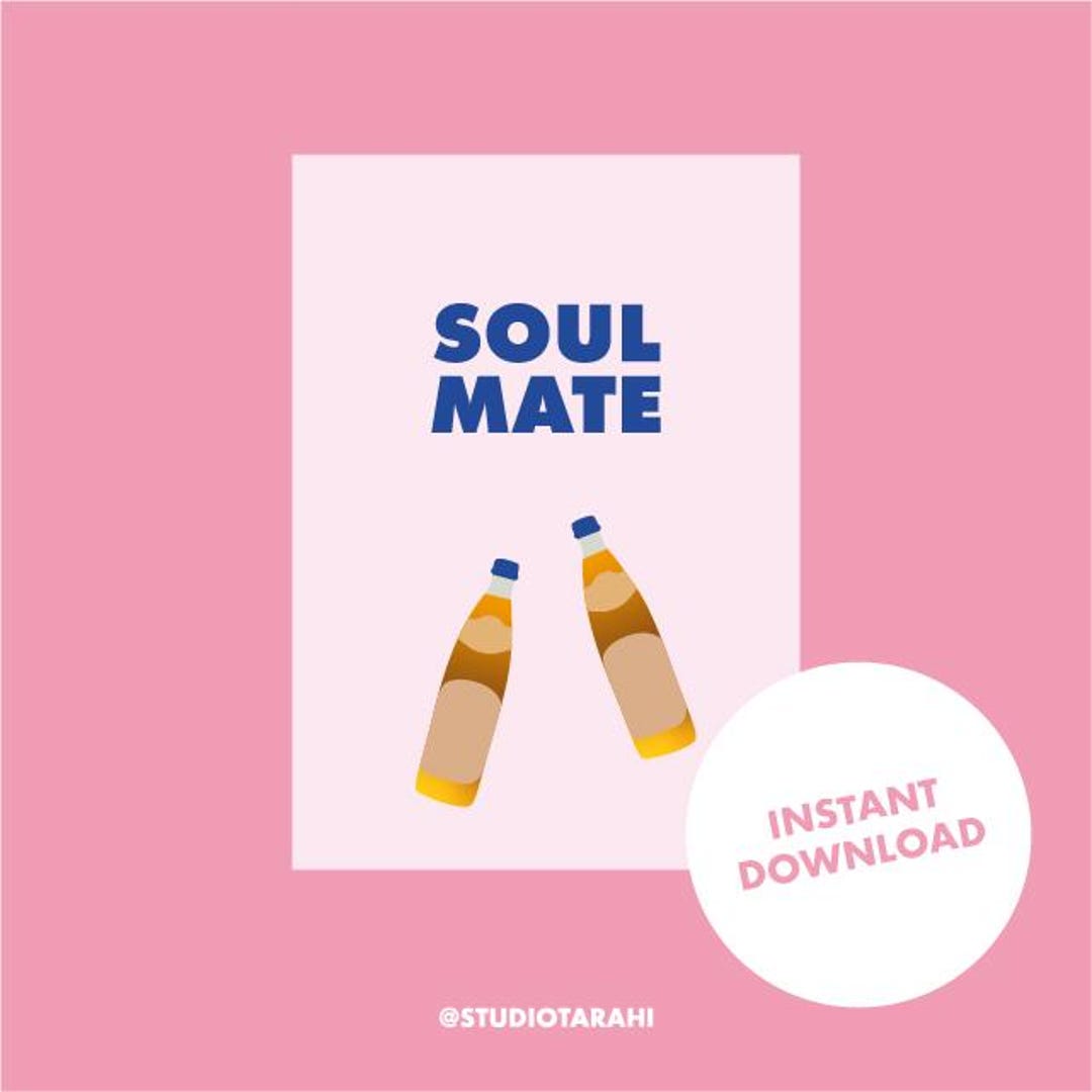 Soul Mate Card Valentine's Day Card - Etsy